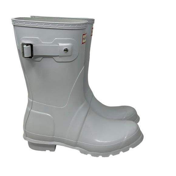 Hunter | Shoes | Hunter Boots Mid Height Light Gray | Poshmark